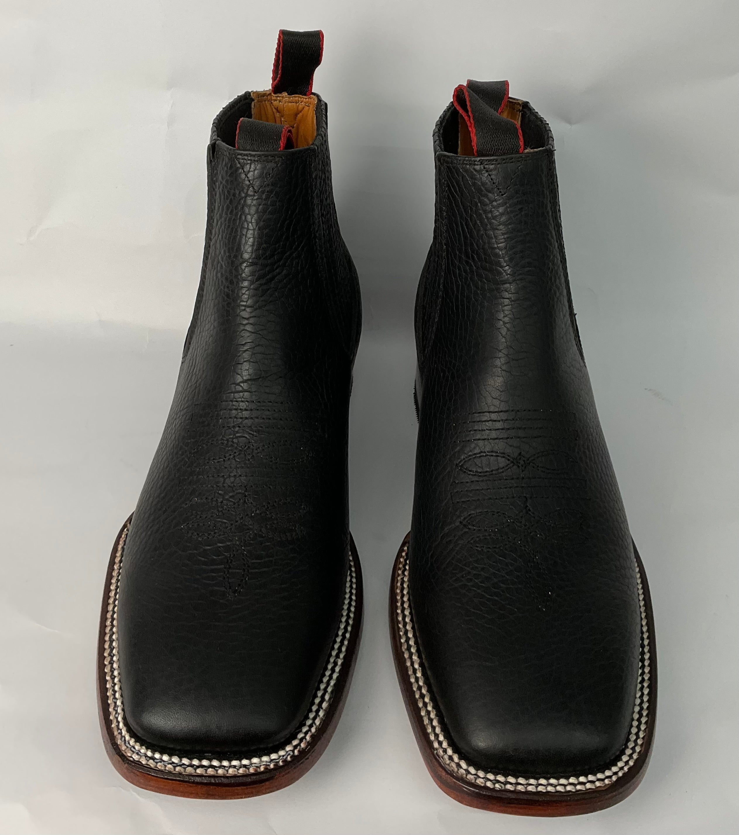 Lazo men Ankle Boot Grisly Black Dark Bottom – Los Potrillos Western Wear