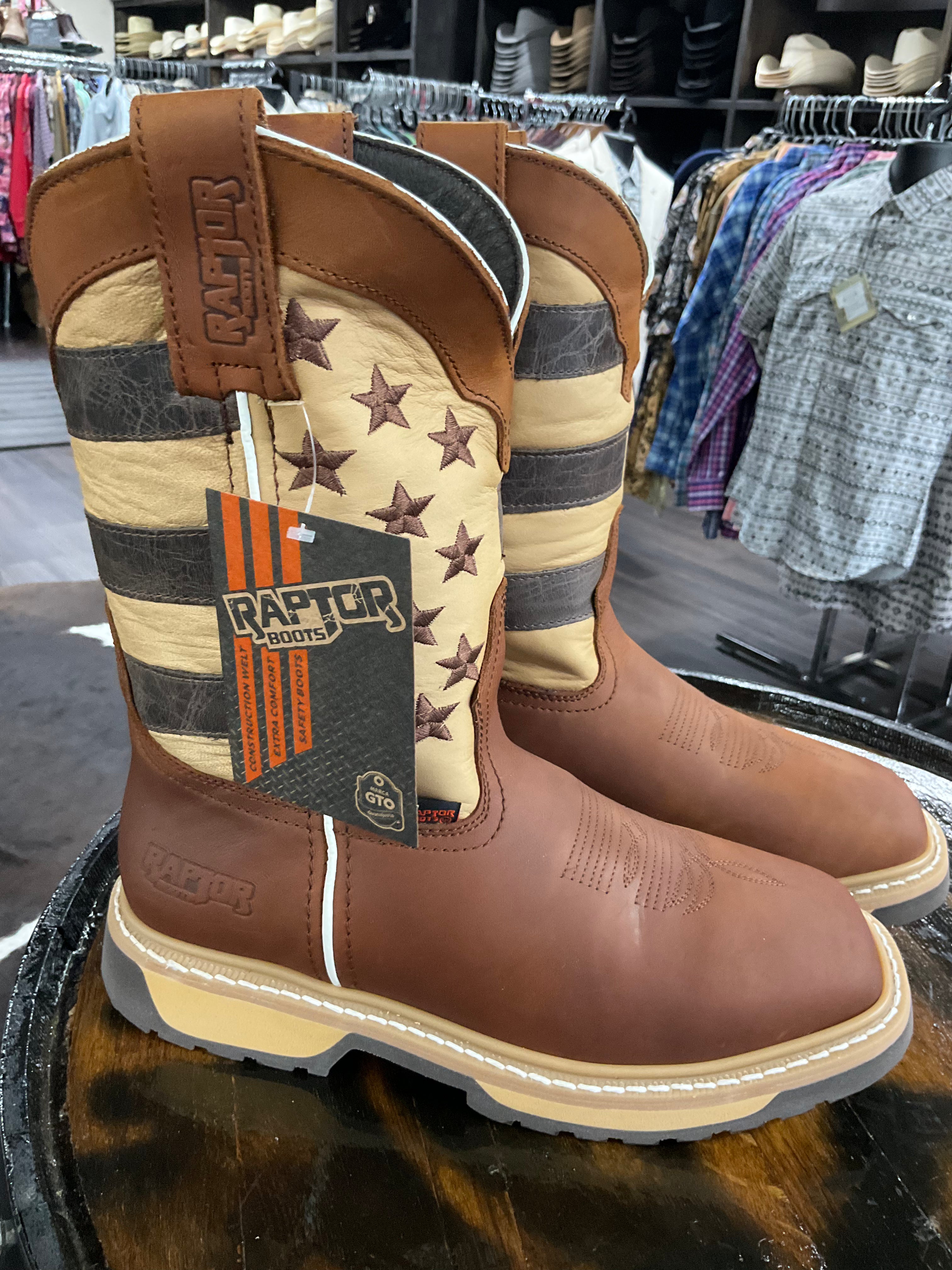 Bota Raptor crazy horse Army Cafe Usa orix Con/steel toe – Los ...